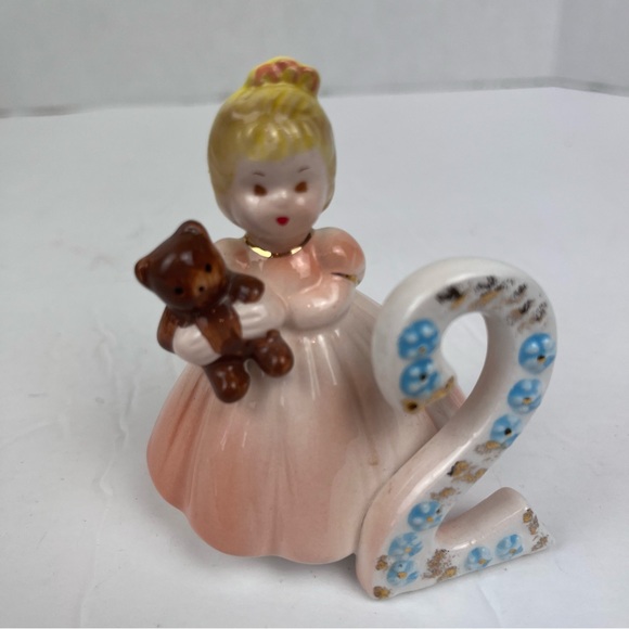 Vintage | Party Supplies | Vintage Porcelain Birthday Girl Figurine ...